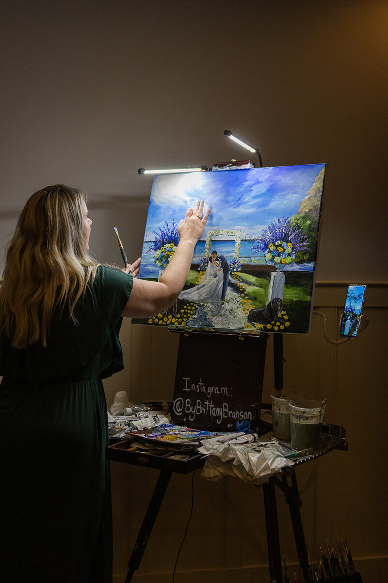 Live Wedding Painter | By Brittany Branson