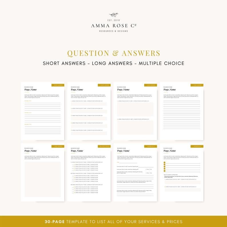 White Label Workbook