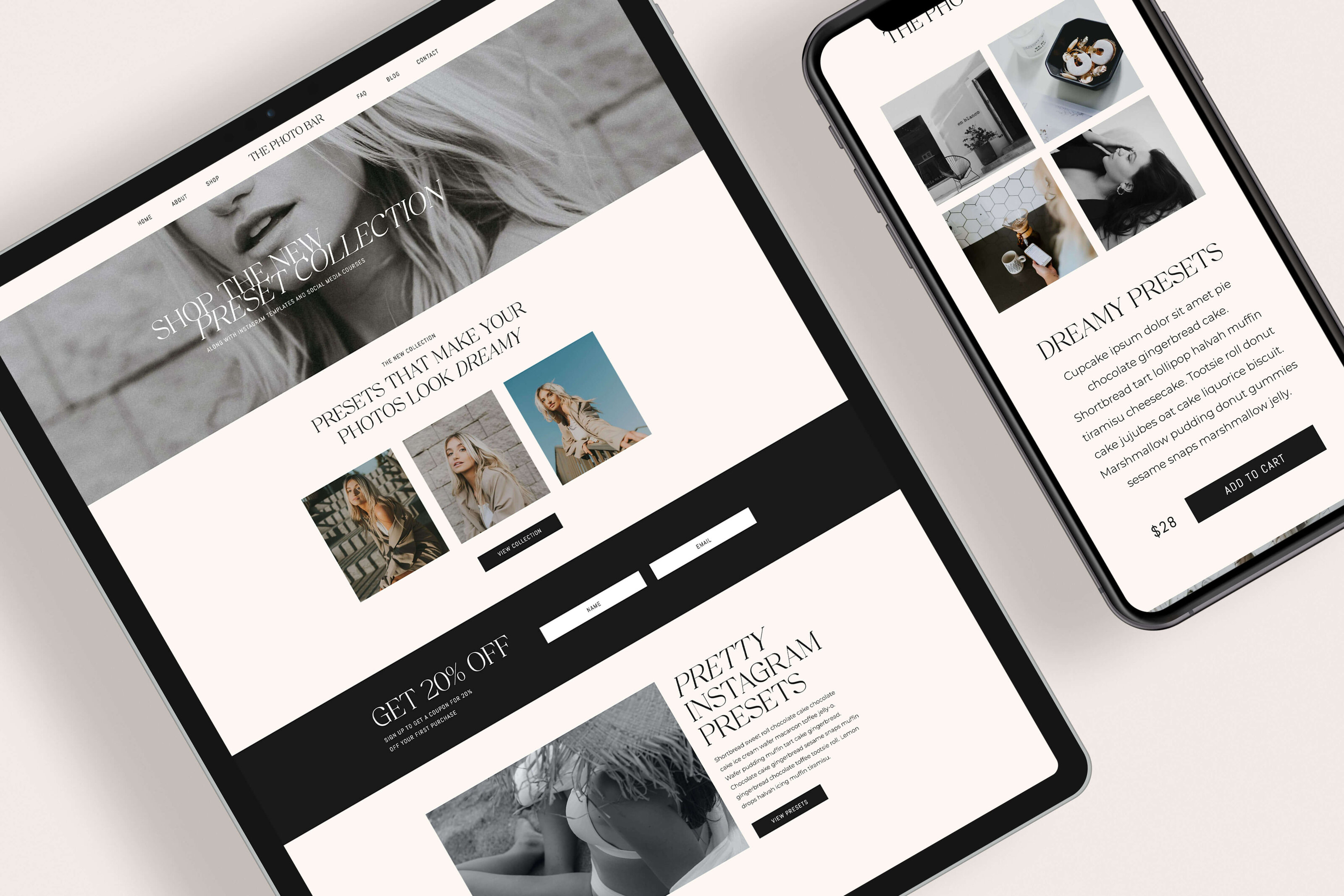 Shop Pages | Showit Add-On Template